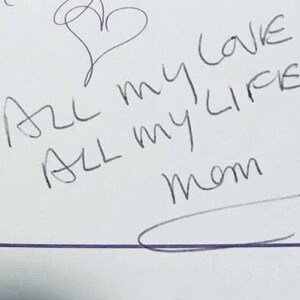 Custom 3D Handwritten Sign - Handwriting- Rustic - Remembrance - Letter ...