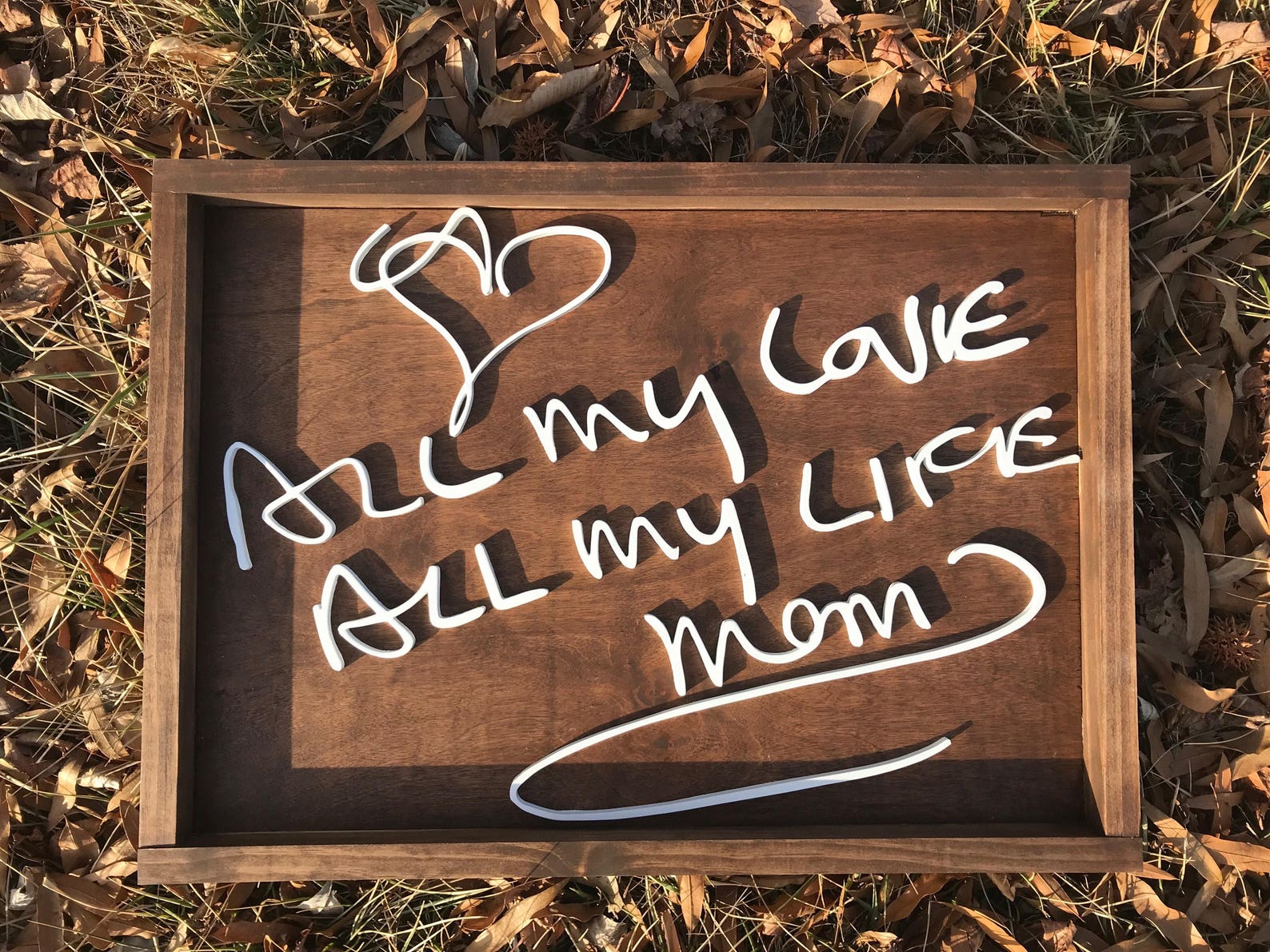 Custom 3D Handwritten Sign - Handwriting- Rustic - Remembrance - Letter ...