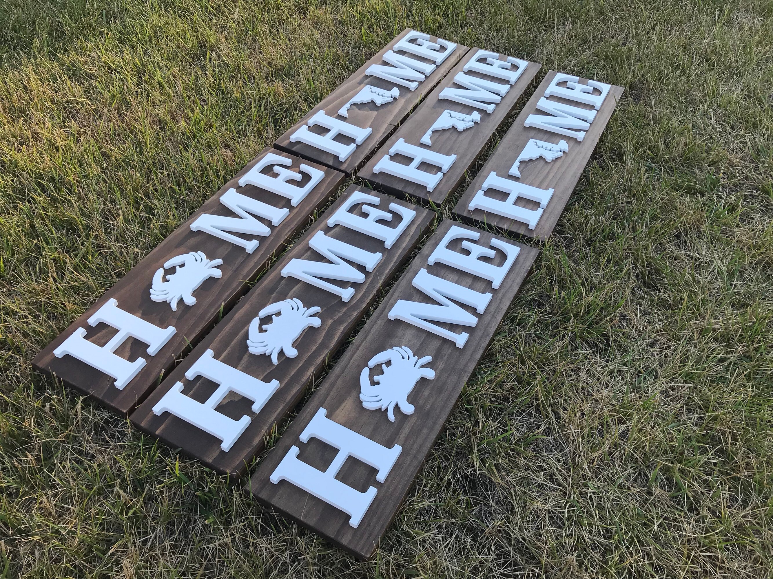 Maryland Themed "Home" Signs — Dave Taylor's 3D Wood Art