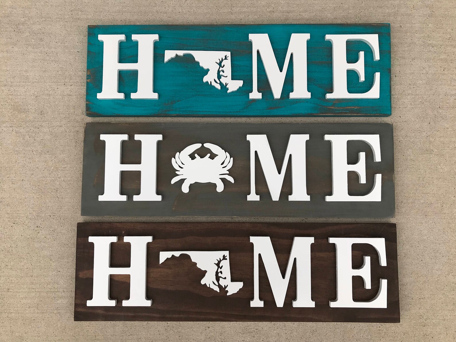 Maryland Themed "home" Signs - Boh - Crab - Orioles - Ravens - MD ...