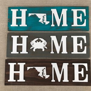 Maryland Themed "home" Signs - Boh - Crab - Orioles - Ravens - MD ...