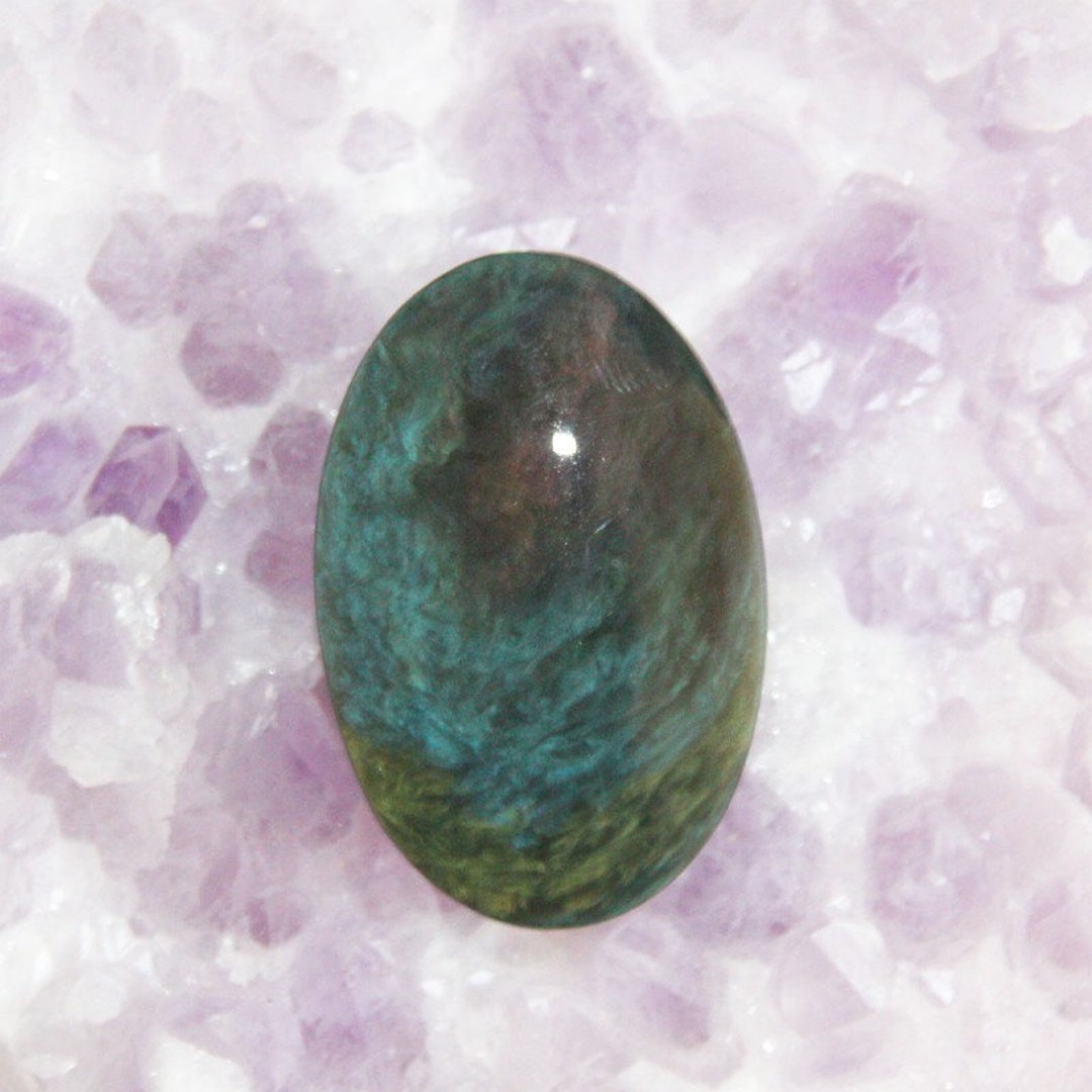 Top Obsidian Manto Huichol, Grooved Cabochon - Etsy