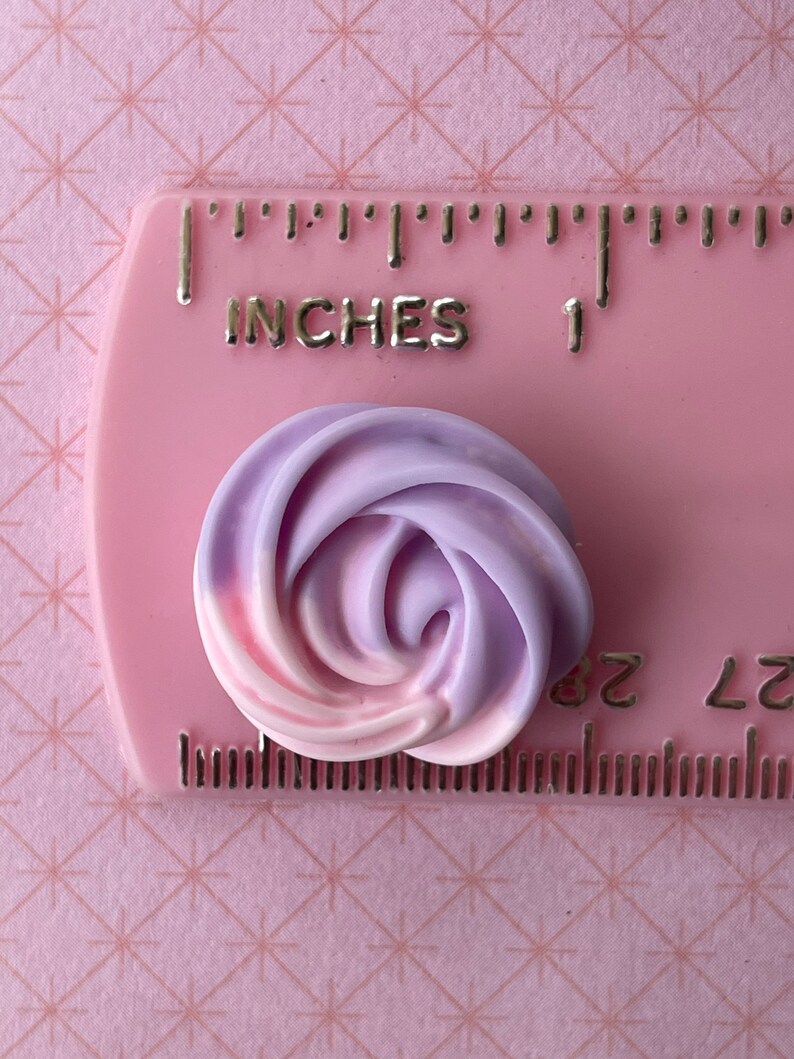 Fake Purple Swirl Rose Icing Fake Cake Rosette Fake - Etsy