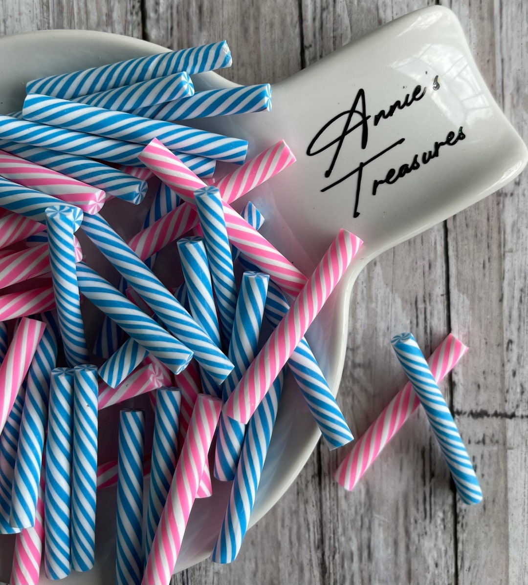 Fake Blue Peppermint Stick Candy | Fake Fake Pink Peppermint Sticks ...