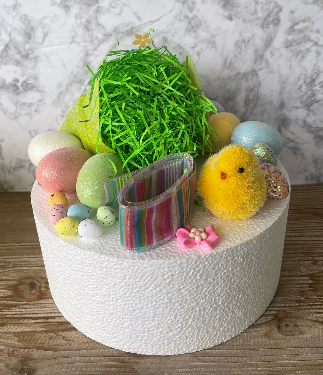 10 Easter Basket Cake Kit Fake Easter Diy Cake Kit Easter Fake Cake Kit ...