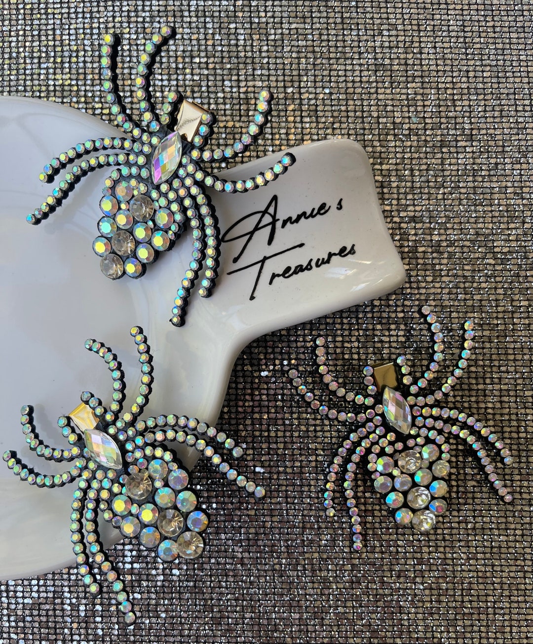 Bling Spiders | Halloween Spider Hair Clip | Spider Embellishments for ...