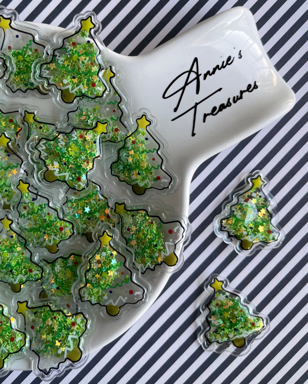 Tree Christmas Shaker | Transparent Christmas Shaker | Sequin Tree ...