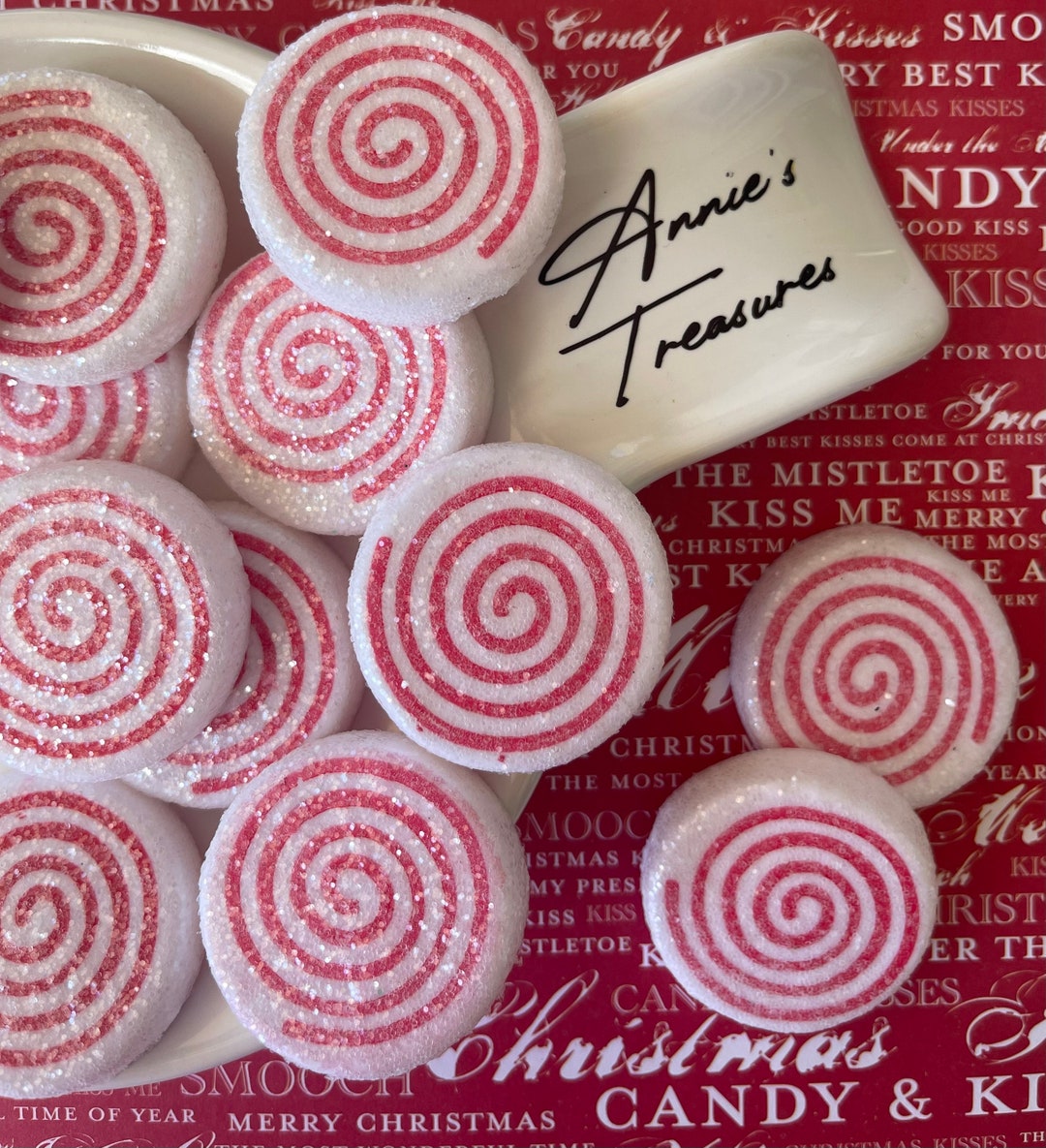 Fake Peppermint Candy | Plastic Peppermints - Etsy