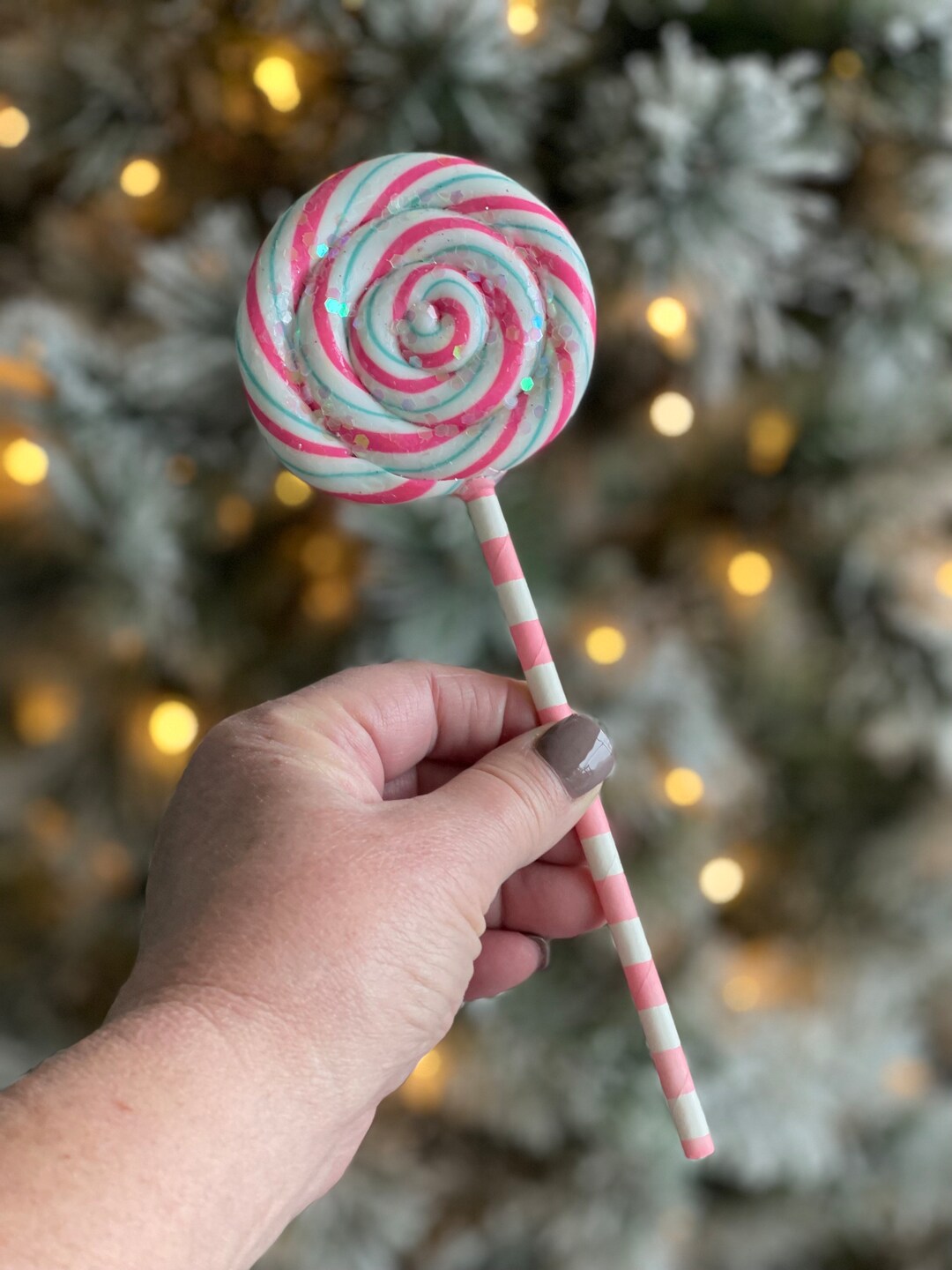 Fake Candy Lollipops Fake Candy Fake Sweets for Christmas - Etsy