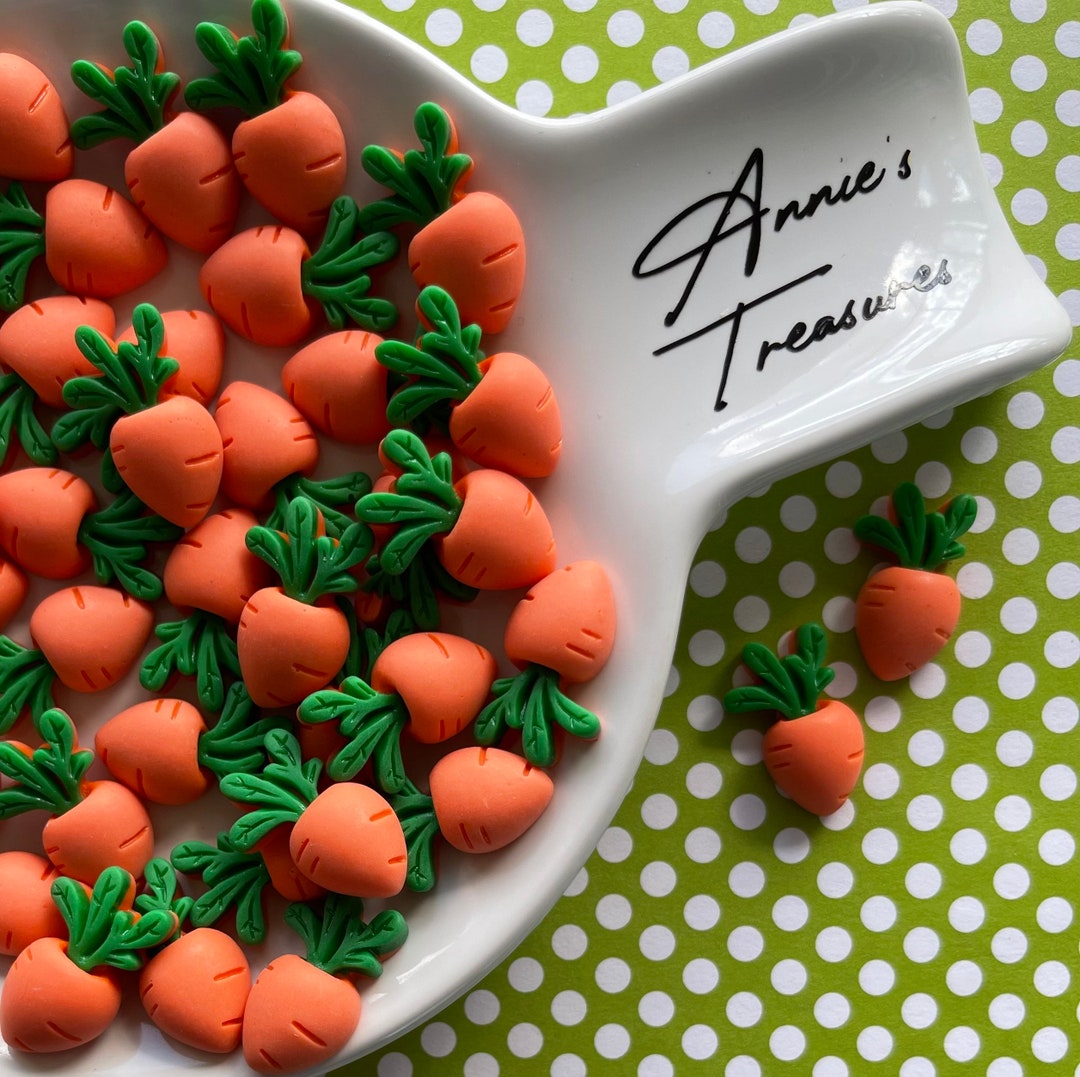 Carrot Cabochons | Carrot Flat Back | Easter Carrot Cabochon - Etsy
