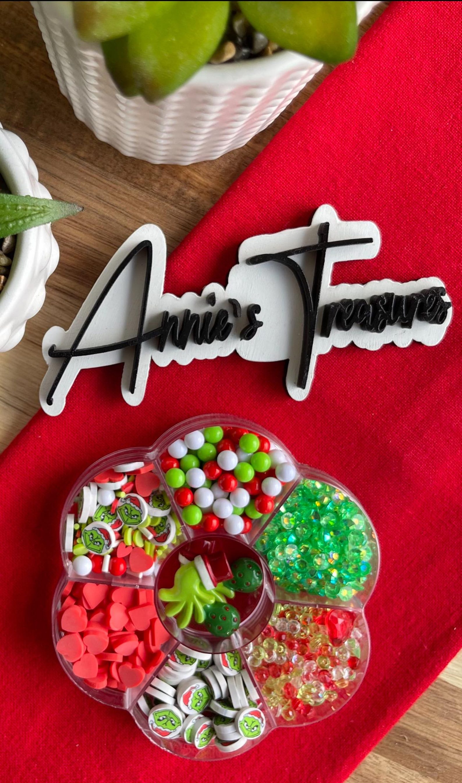 Hand Sprinkle Wheel| Fake Christmas Sprinkles | Christmas Cabochons - Etsy