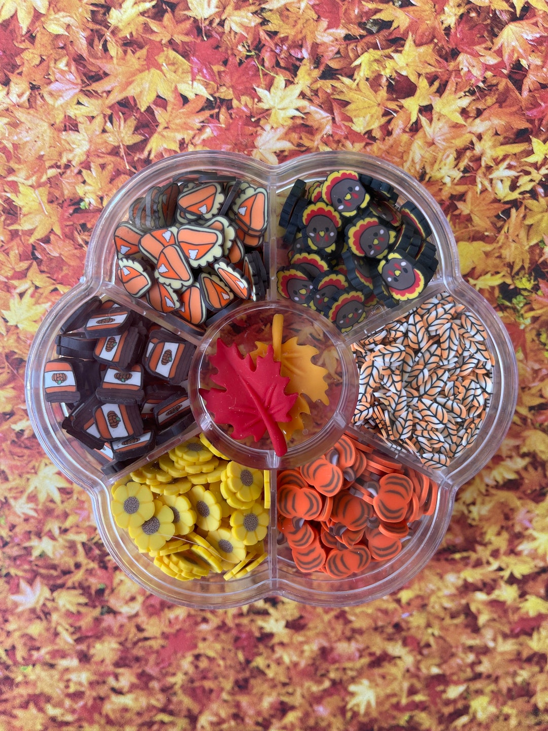 Steals & Deals |fake Fall Sprinkle Wheel | Fall Cabochons | Fall Fake ...