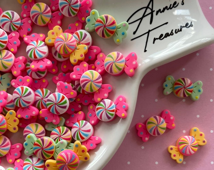 Sunday Deal| Candy Cabochons | Candy Flat Back Charms - Etsy