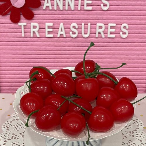 Large Fake Cherries for Fake Baking Realistic Cherries - Etsy