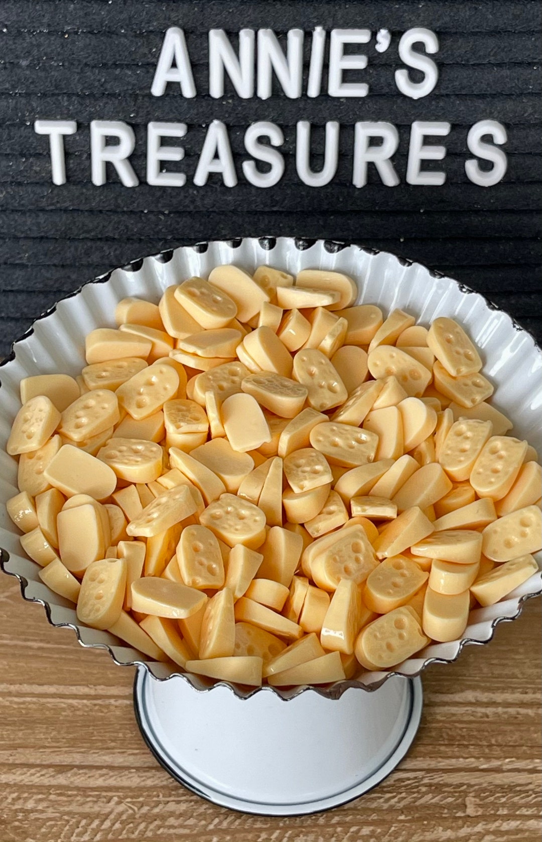 Fake Swiss Cheese Cabochons | Mini Cheese for Dolls | Fake Cheese for ...