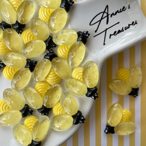 Bee Cabochons | Flat Back Bees | Resin Bees - Etsy