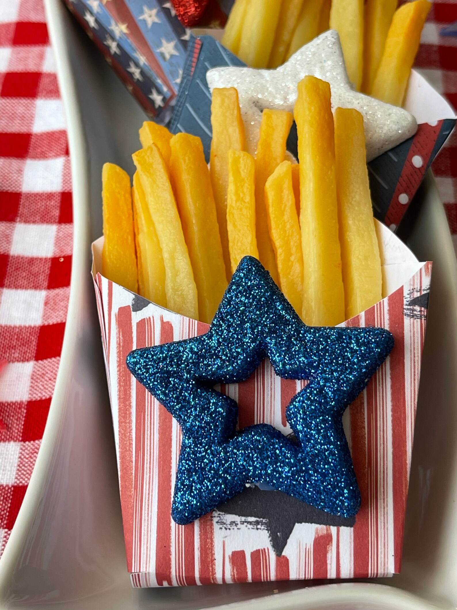 Fake French fries picnic decor realistic French fries | Etsy