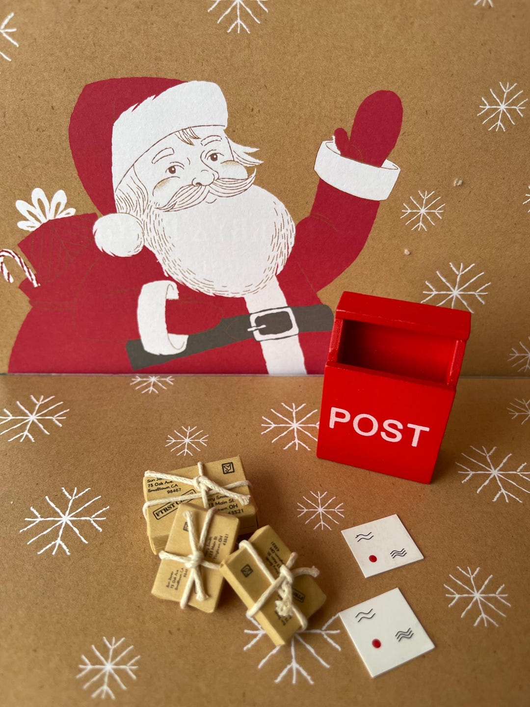 Miniature Mailbox With Packages | Post Office Box for Dollhouse ...