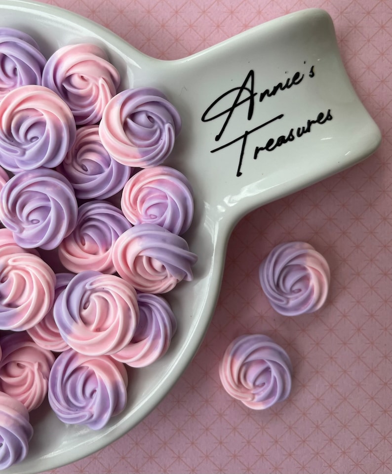 Fake Purple Swirl Rose Icing Fake Cake Rosette Fake - Etsy