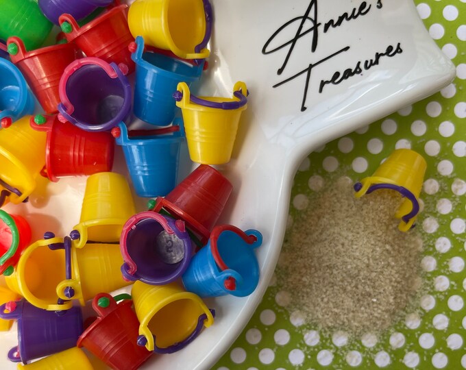 Mini Sand Pail | Summer Mini Props | Summer Doll Size Accessories - Etsy