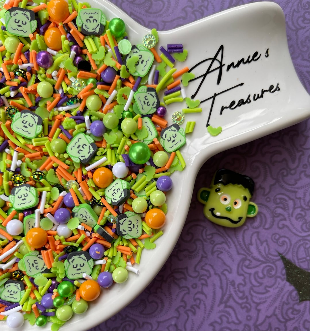 Fake Halloween Clay Sprinkles | H5 Fake Halloween Bat Sprinkles | Faux ...
