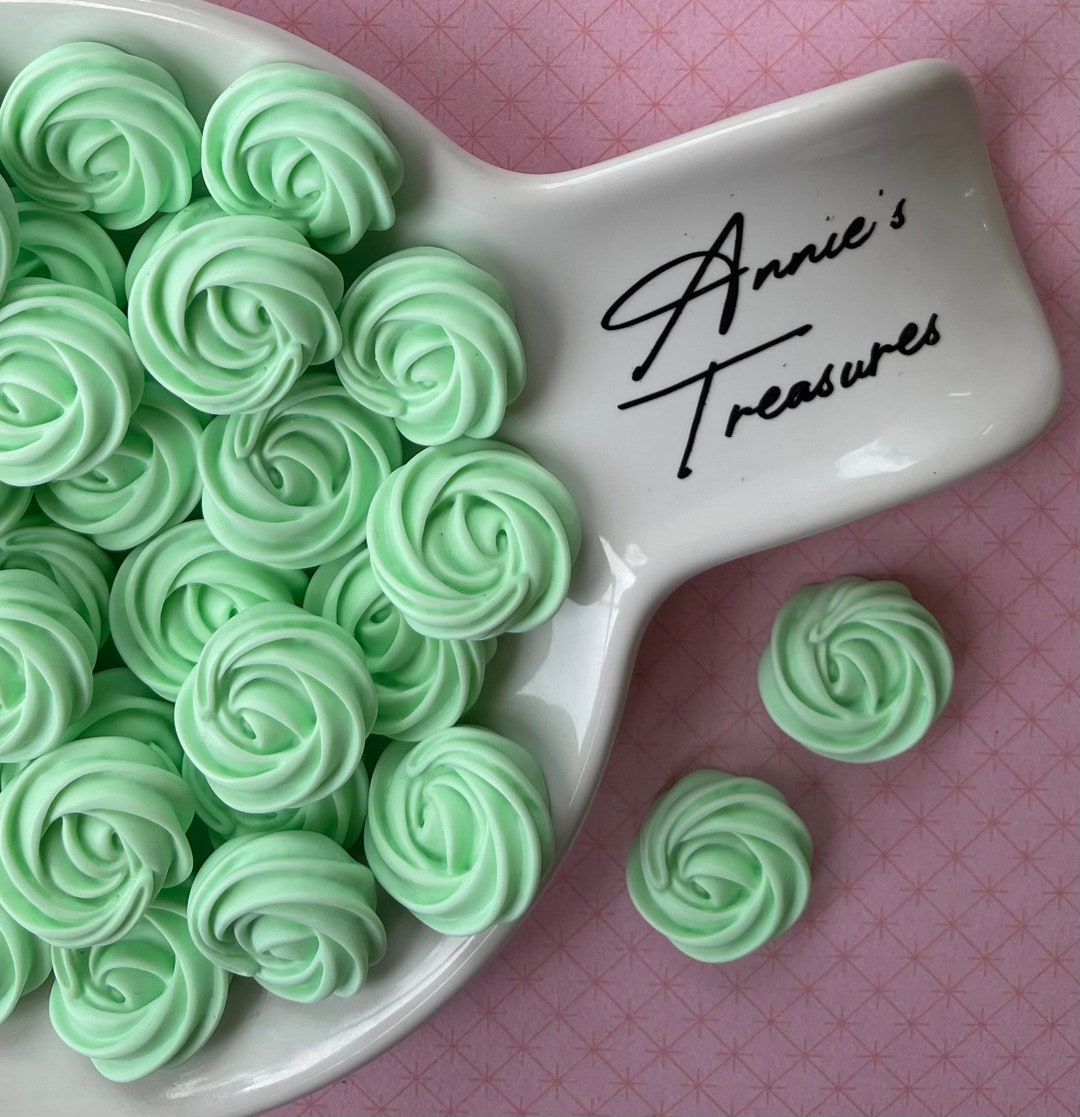 Fake Light Green Rose Icing | Fake Cake Rosette | Fake Frosting | Fake ...