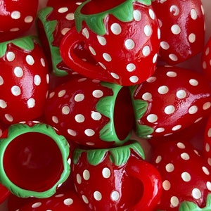 Mini Strawberry Cups | Strawberry Decor | Dollhouse Strawberry Mug - Etsy