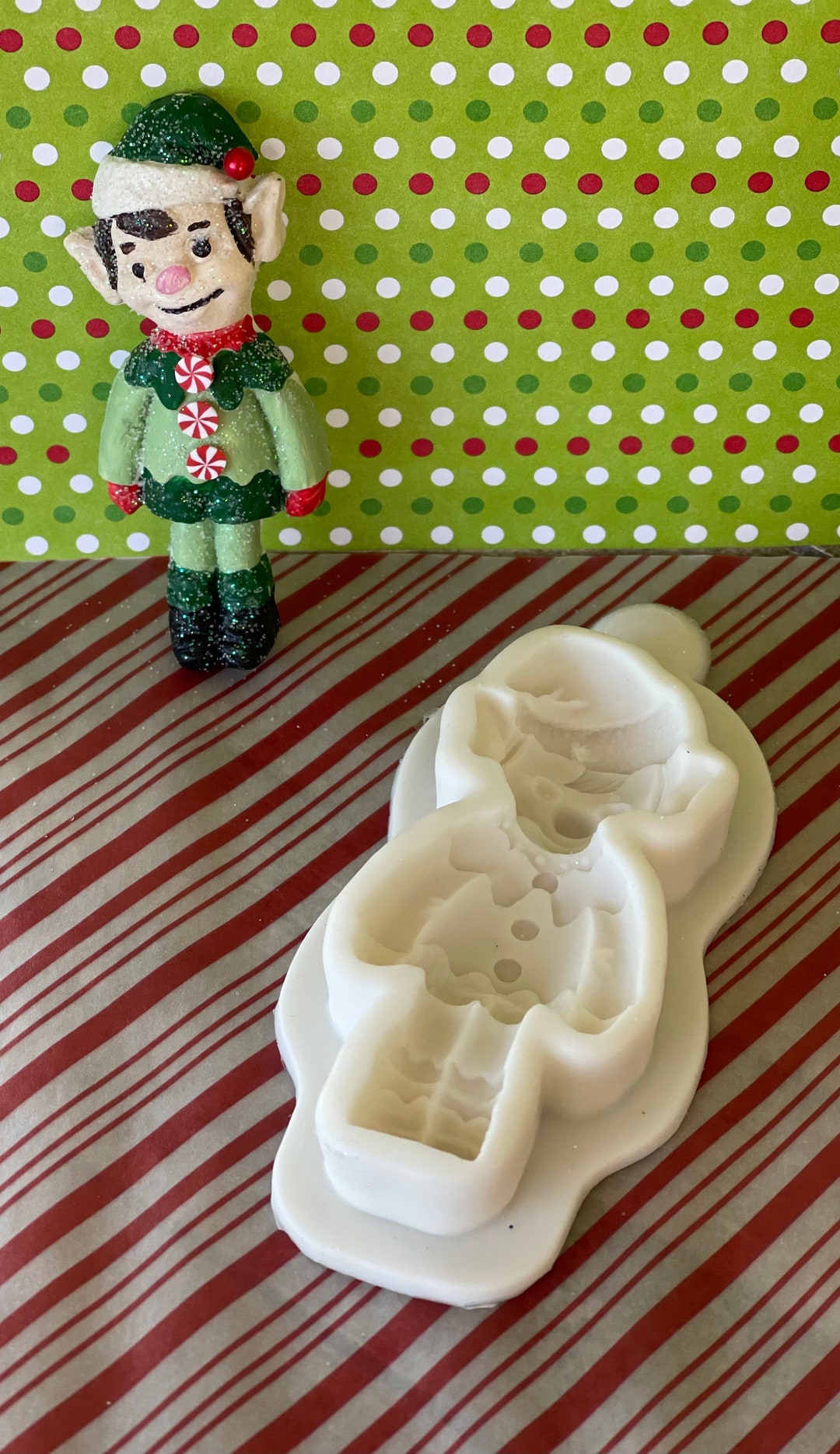 Elf Silicone Mold | Elf Clay Mold | Elf Fondant Mold | Christmas ...
