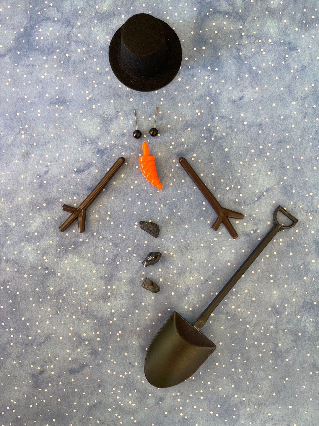 DIY Snowman Kit| Plastic Mini Shovel | Snowman Arms | Diy Snowman ...