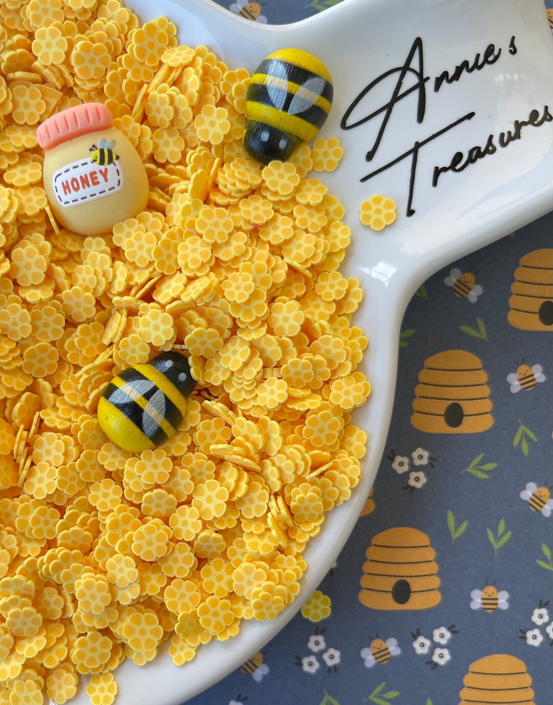 Fake Bee Honeycomb Sprinkles | Bee Decor |fake 5mm Honeycomb Sprinkles ...