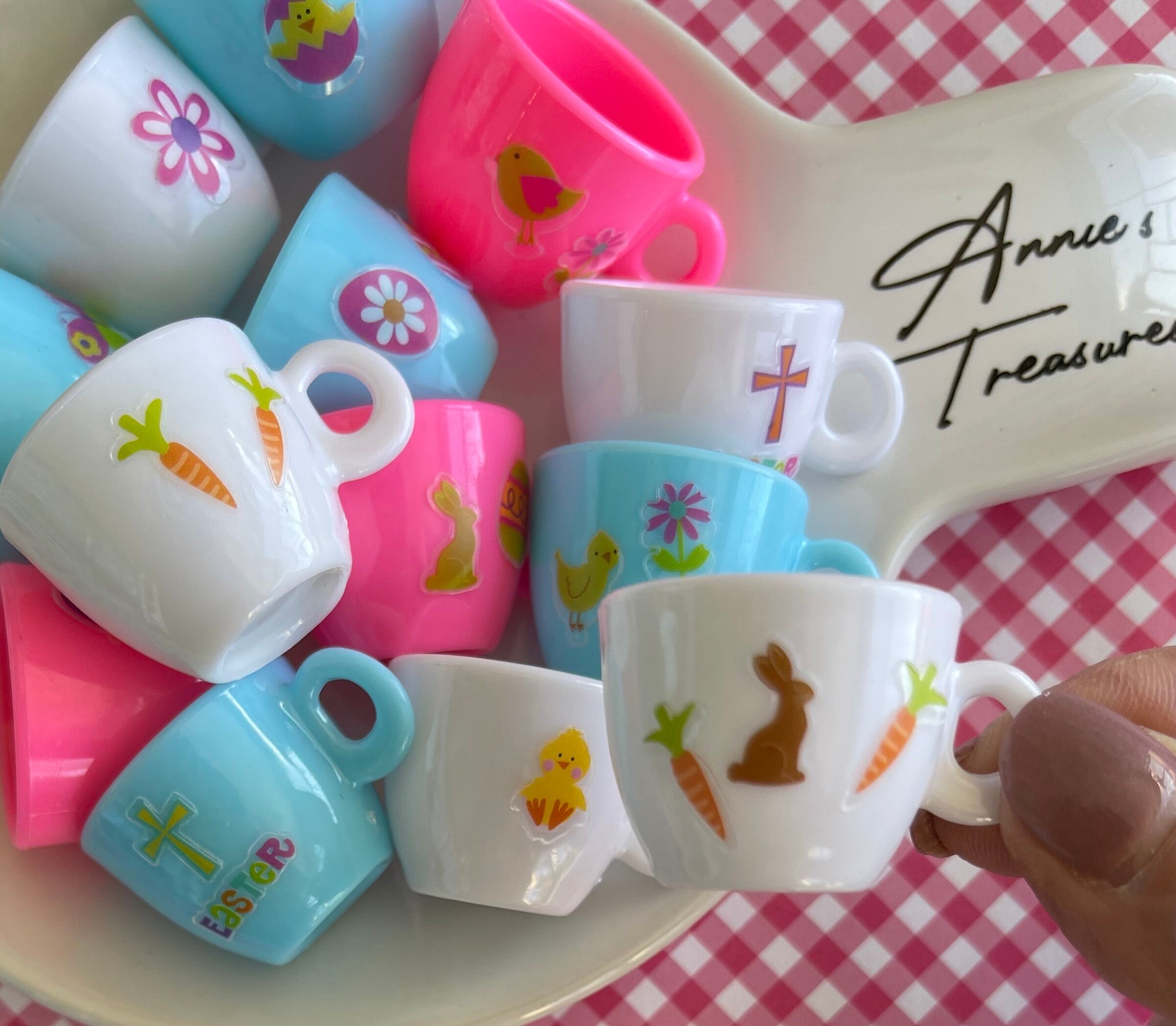 Mini Easter Mugs | Mini Easter Props | Mini Spring Cups - Etsy