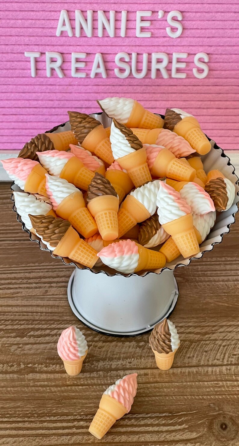 Fake Mini Ice Cream Cone Pretend Cone Ice Cream Cabochon - Etsy