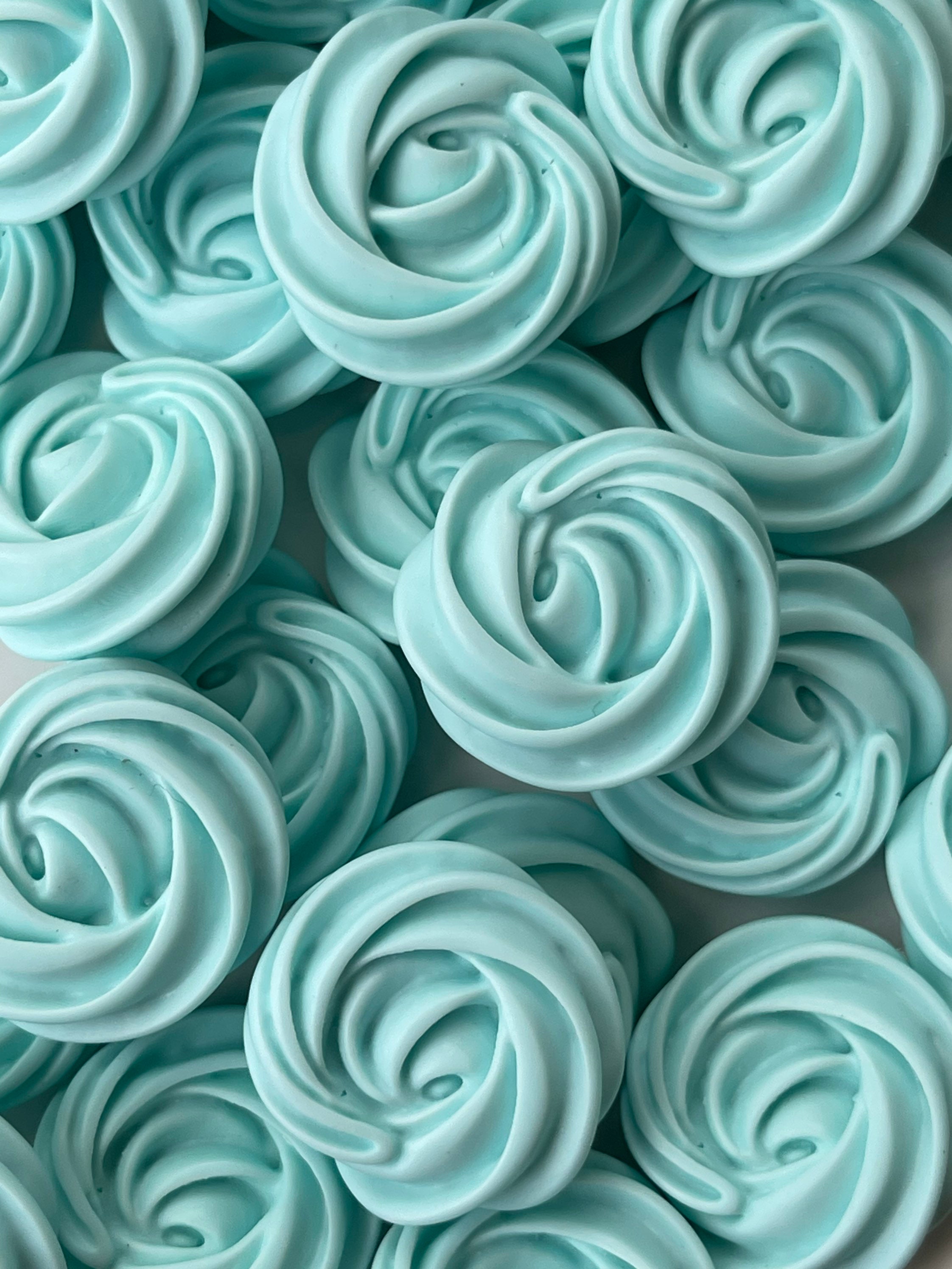 Fake Light Blue Rose Icing Fake Cake Rosette Fake Frosting - Etsy
