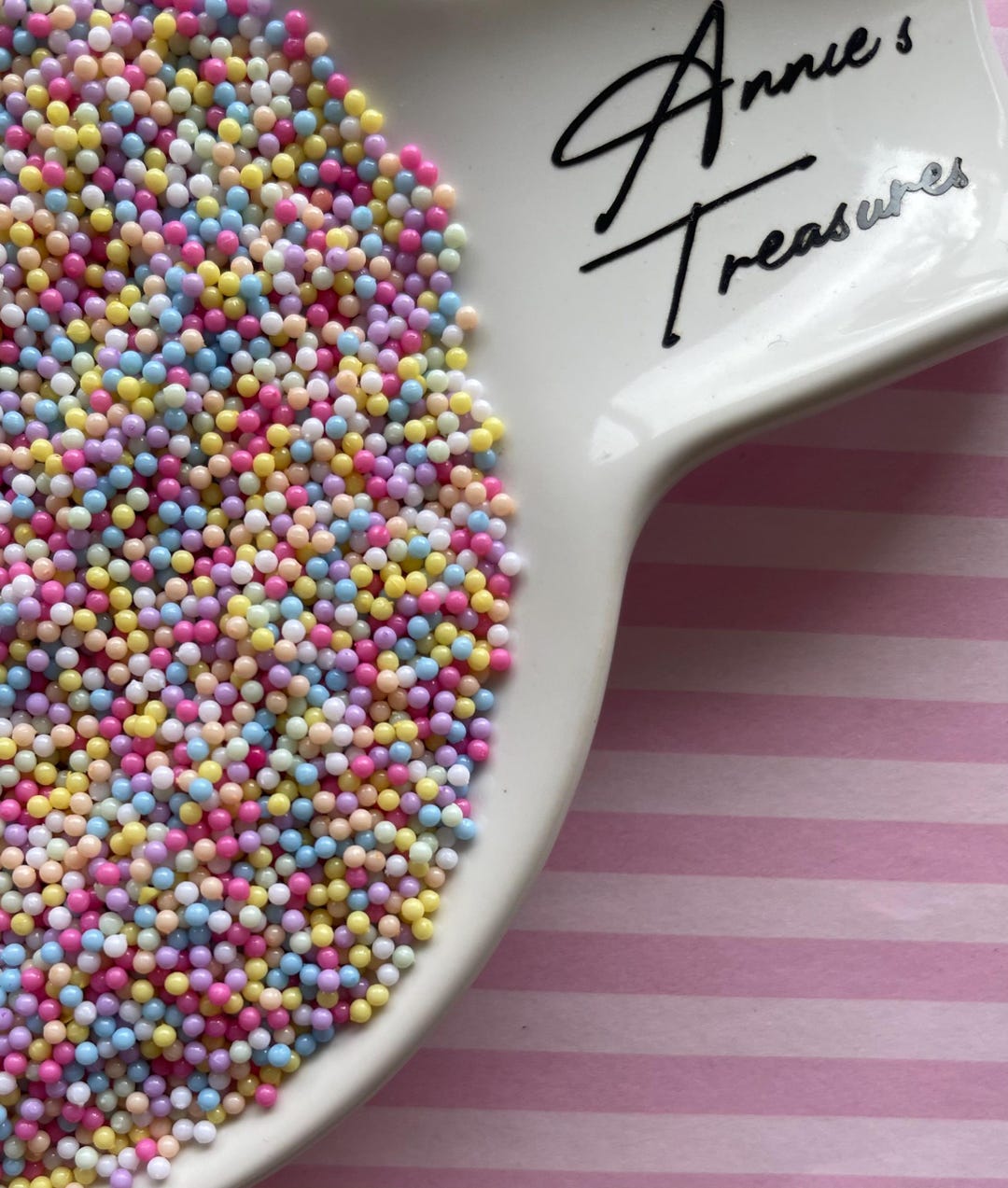 Fake Nonpareils Sprinkles |pastel Fake Sprinkles | No Hole Pastel Beads ...