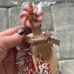Gingerbread Wooden Spoon With Fake Sprinkles Gingerbread Decor - Etsy