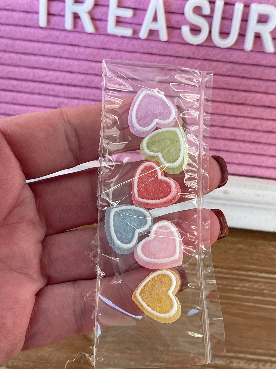 Fake Heart Gummy Candies Fake Valentine Candy Heart | Etsy