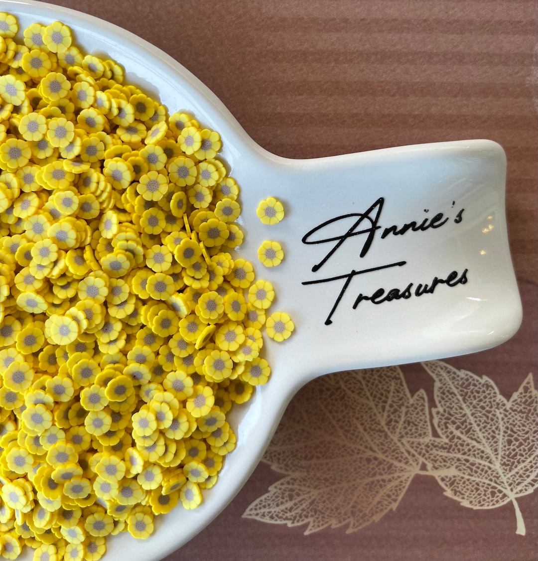 Sunflower Polymer Clay Sprinkles | Fake Sprinkles | Fake Sunflower 5mm ...