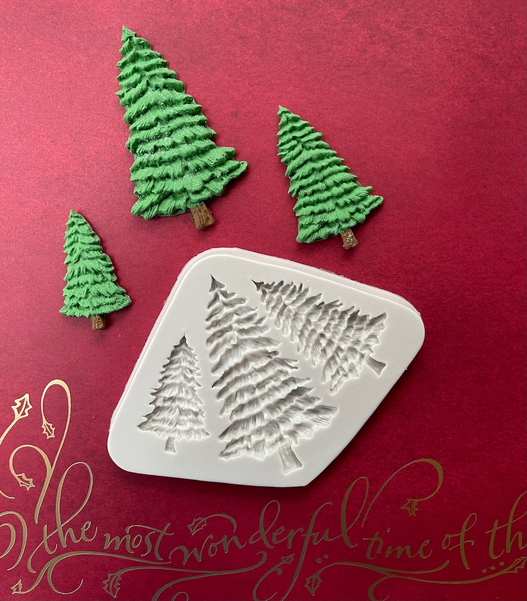 Tree Silicone Mold | Winter Silicone Mold | Pine Tree Silicone Mold - Etsy