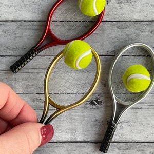 Mini Tennis Racquet and Ball | Doll Size Tennis Racquet and Ball Set ...