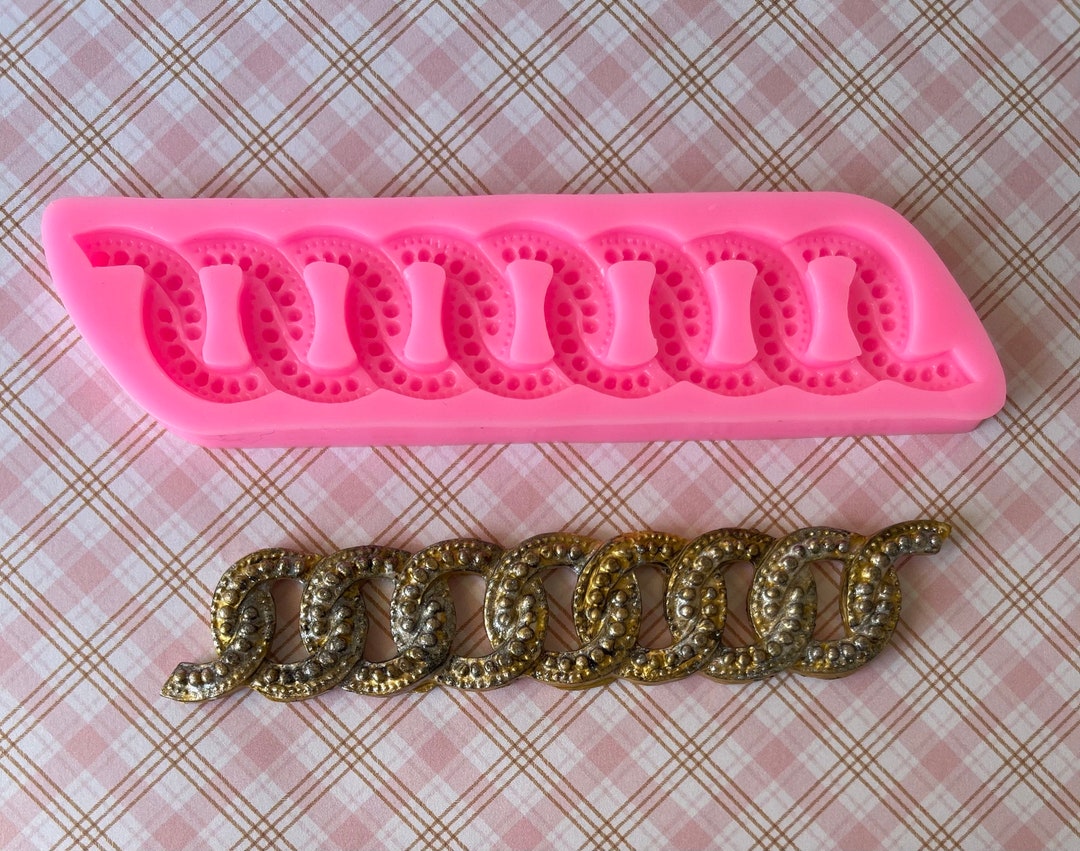 Circle Mold | Silicone Border Mold | Chain Silicone Mold| Connecting ...
