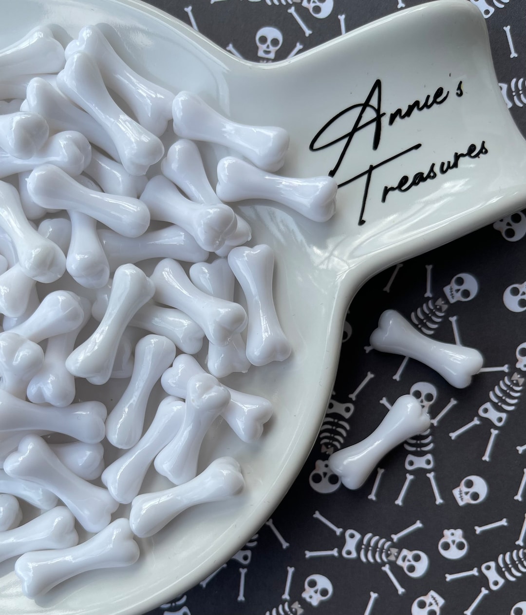 Bone Cabochons | Halloween Bones | Resin Bones | 3d Bones | Halloween ...