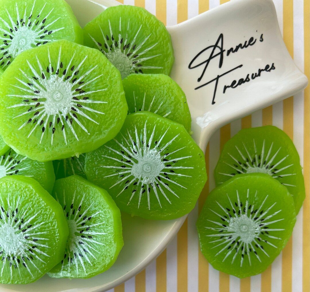 Fake Kiwi Slices | Fake Fruit | Photo Prop Food | Kiwi Slices for Home ...