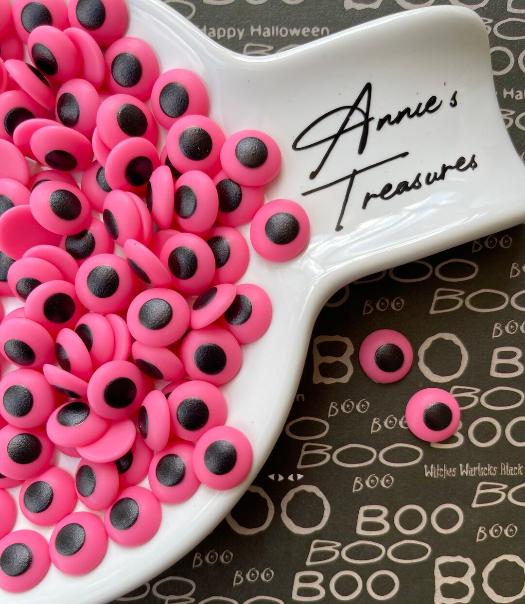 Fake Pink Eye Cabochons | Fake Candy Eyes | Halloween Cabochons - Etsy