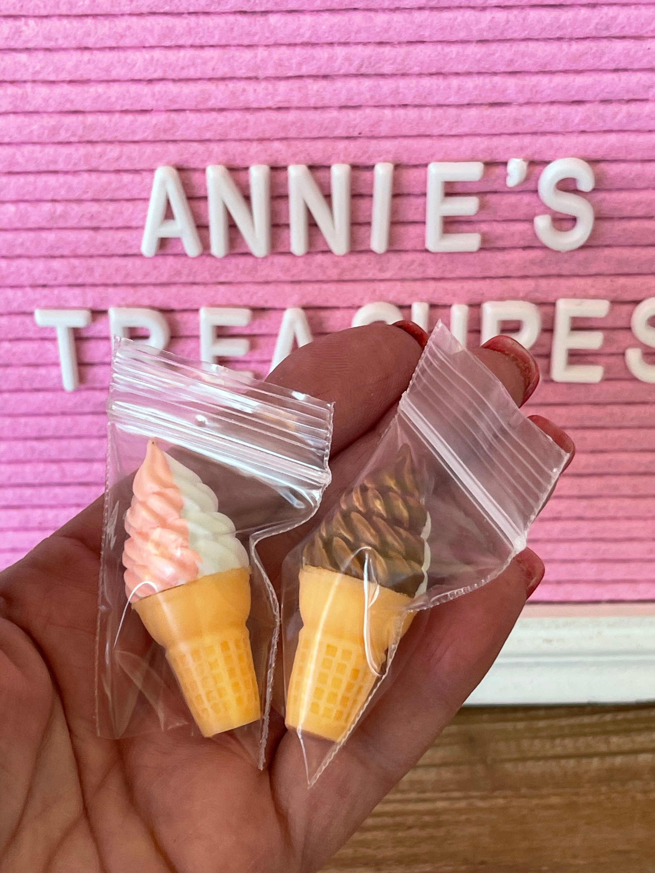 Fake Mini Ice Cream Cone Pretend Cone Ice Cream Cabochon - Etsy