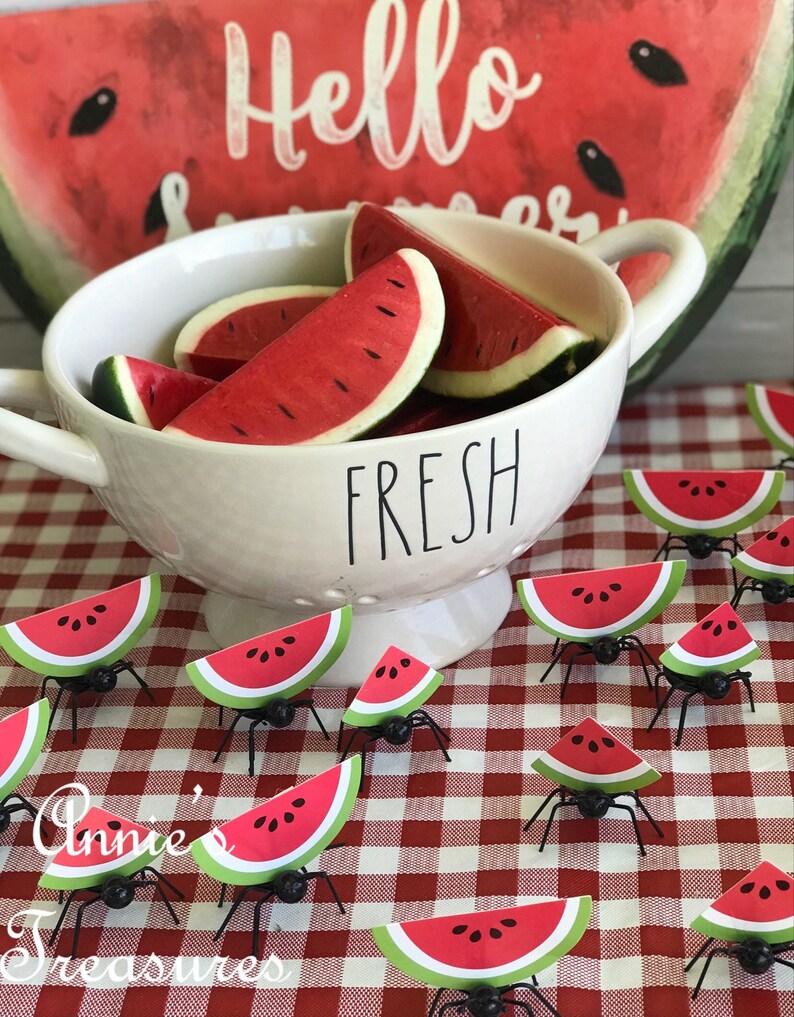 Fake Plastic Ants Carry Watermelon Watermelon Decor summer | Etsy