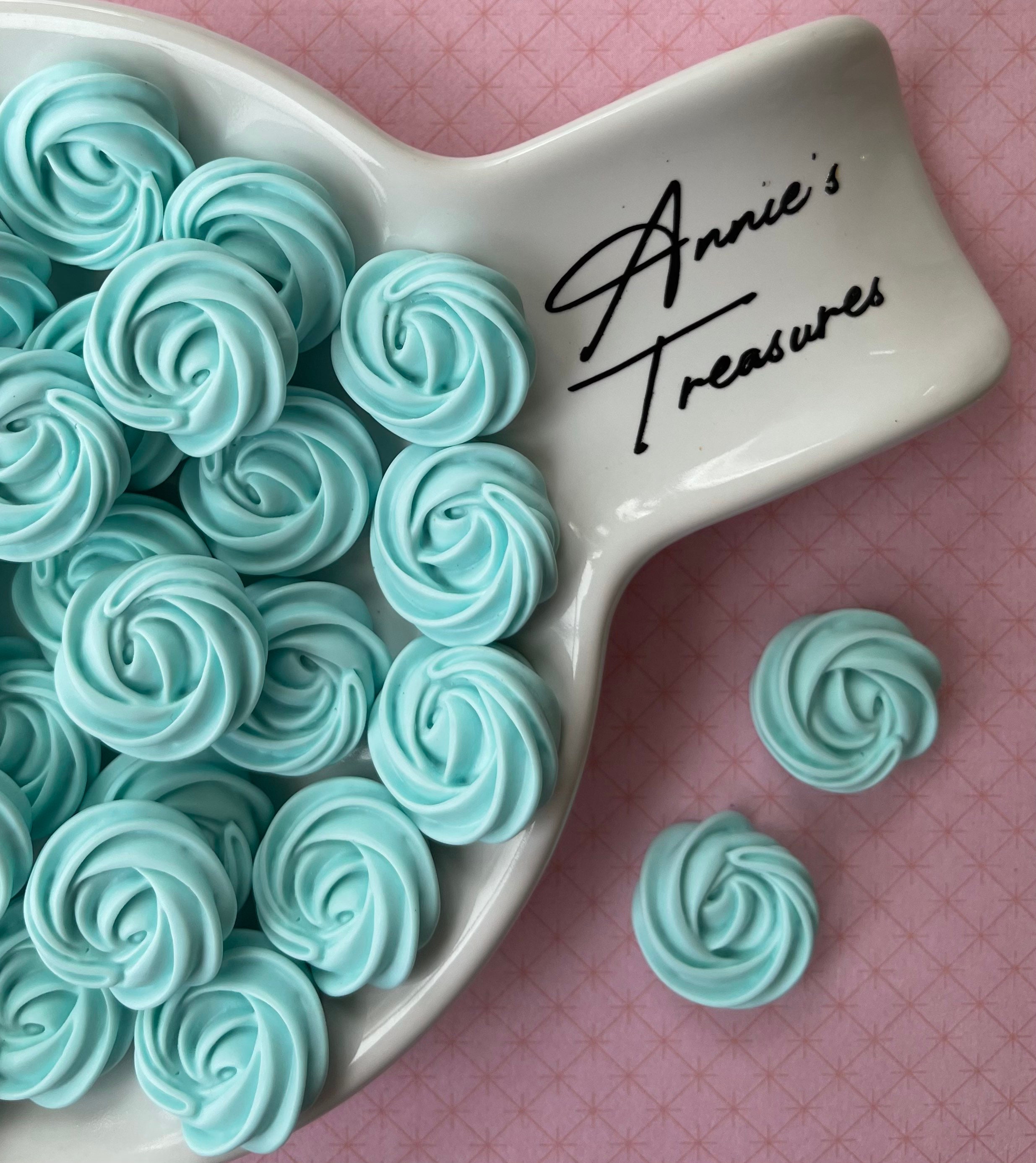 Fake Light Blue Rose Icing Fake Cake Rosette Fake Frosting - Etsy