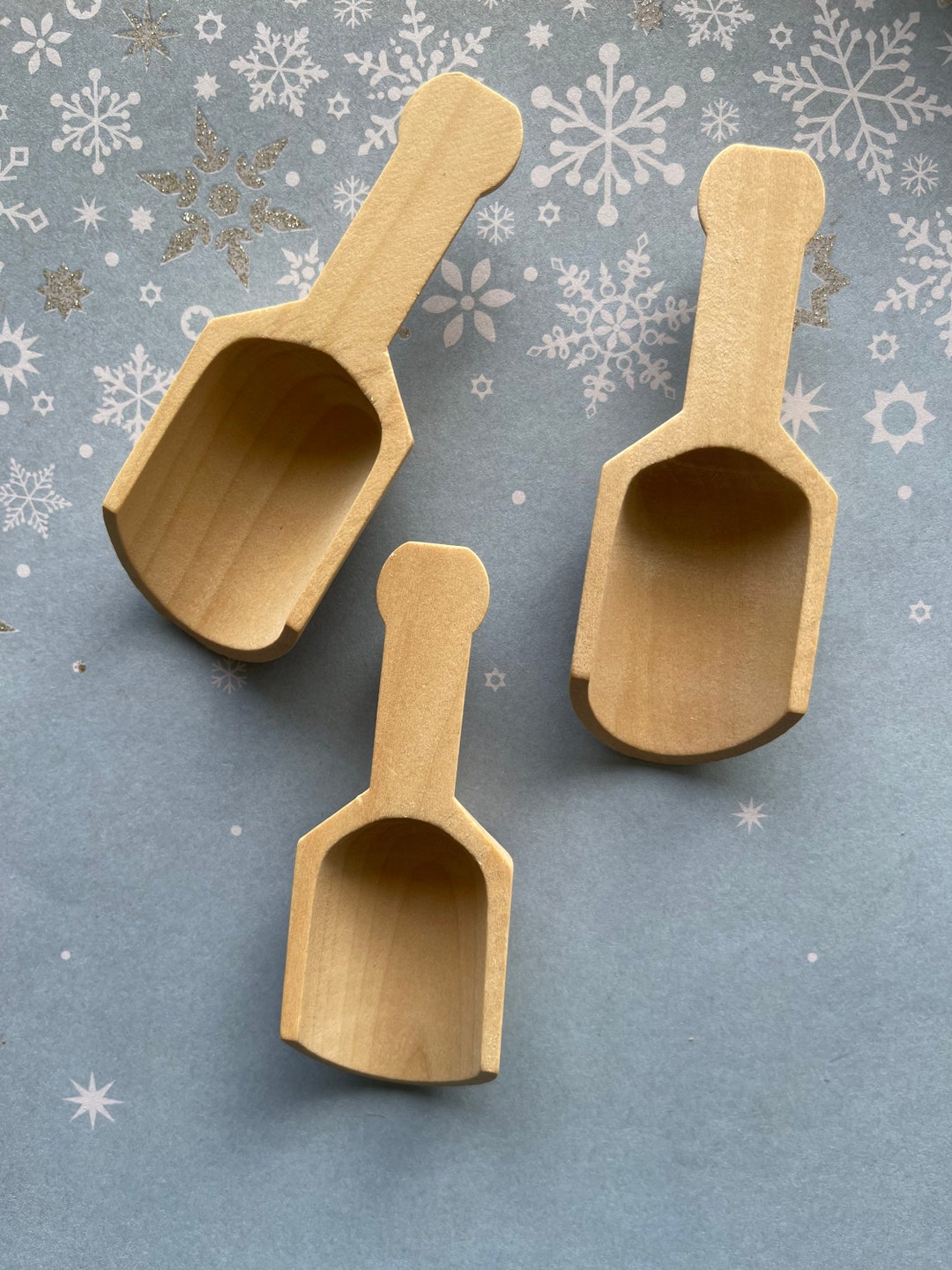 Small Wooden Scoop Farmhouse Decor Wood Scoop for Props Wood Scoop ...