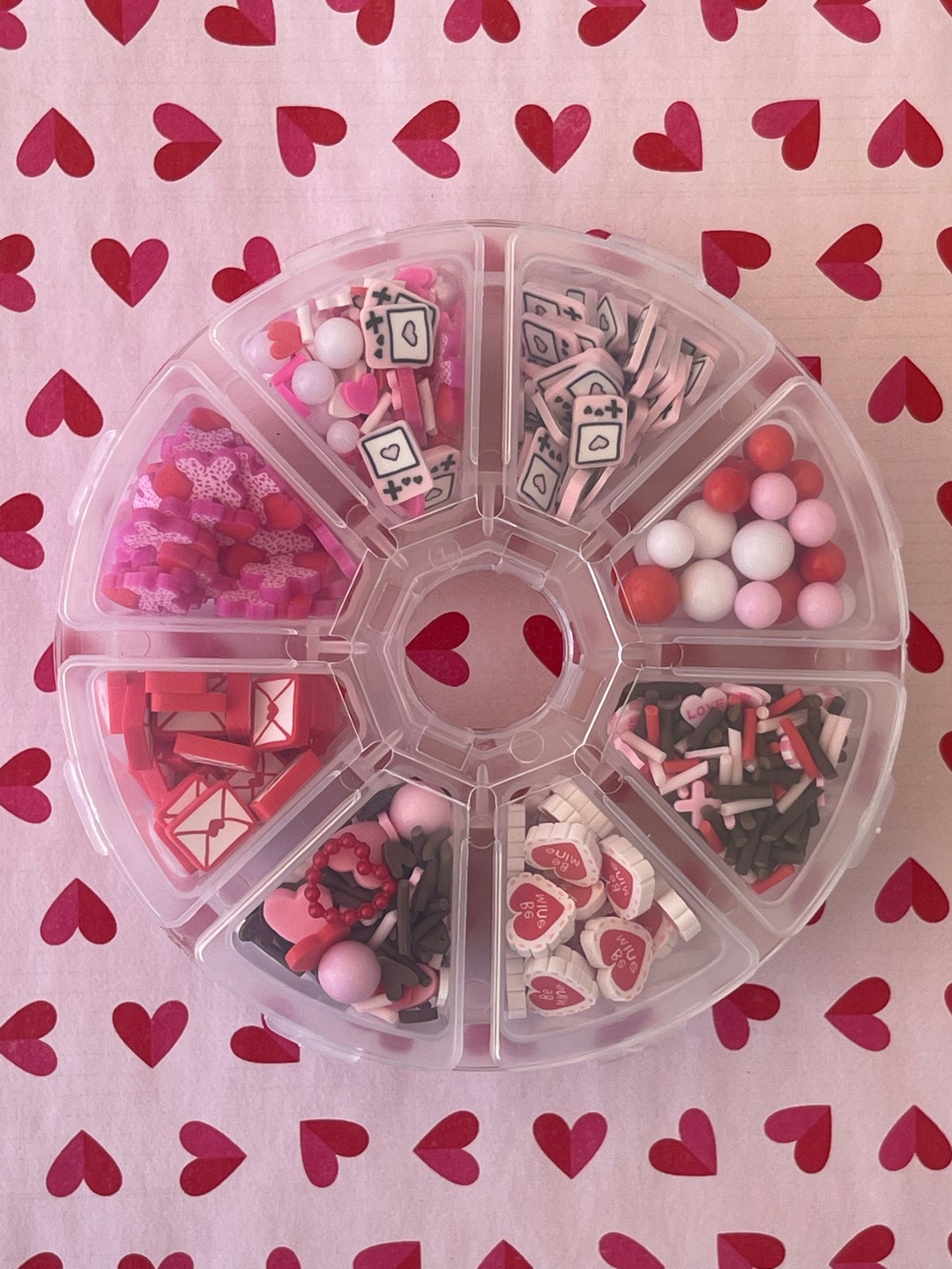 Fake Valentine Sprinkle Wheel | Valentine Fake Sprinkles - Etsy