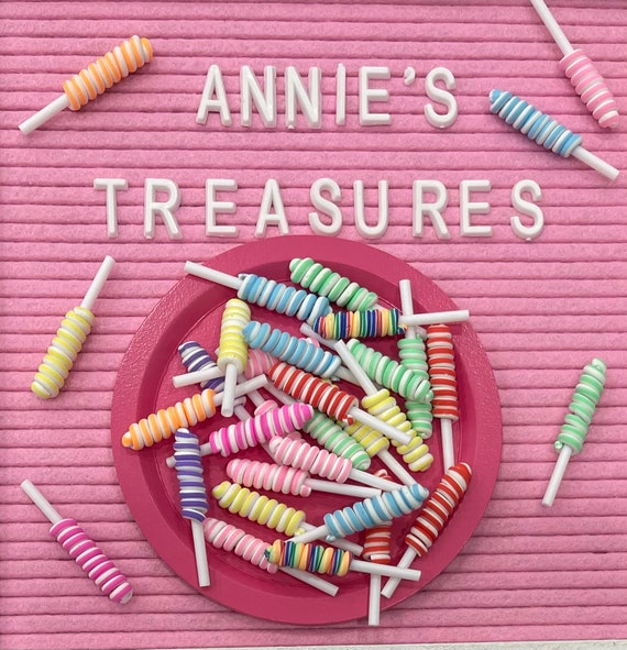 Fake Mini Spiral Lollipops Fake Candy Lollipops Fake Bake - Etsy