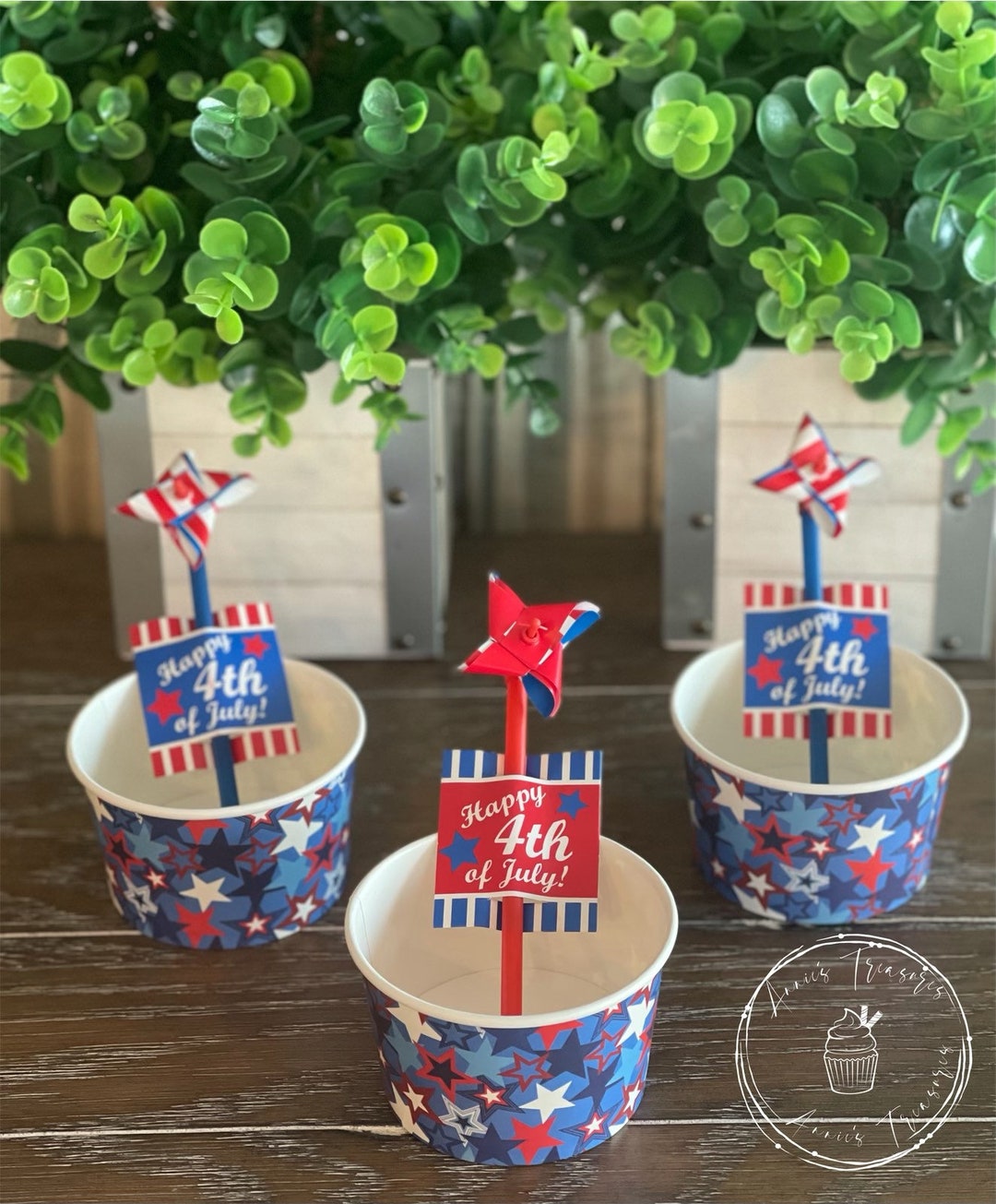 Patriotic Cup Set Patriotic Decor 4th July Decor Memorial Day Decor - Etsy